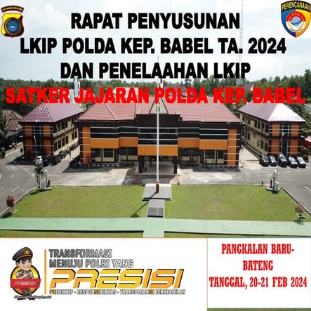 rapat penyusunan LKIP Polda Kep. Bangka Belitung | PPTX