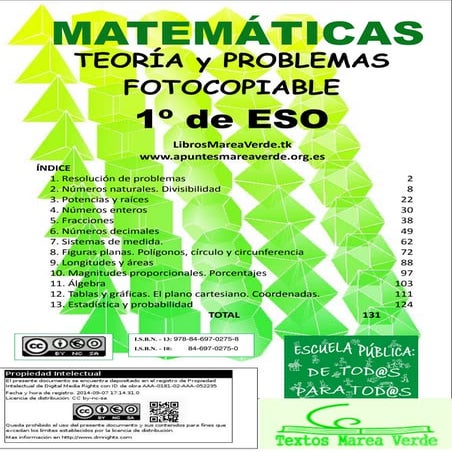 Mates 1 eso | PDF