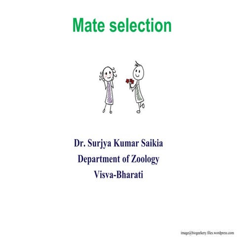 Mate Selection Mating Systems Ppt