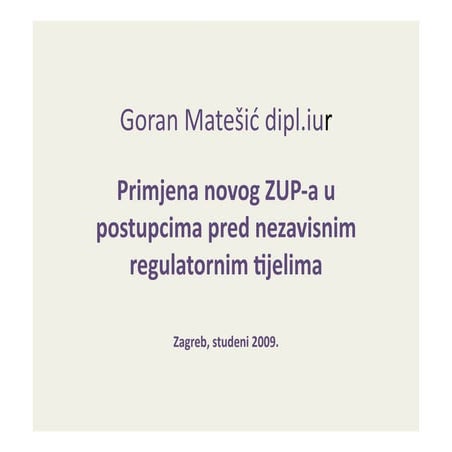 Prezentacija zup dulabic 260309 | PDF