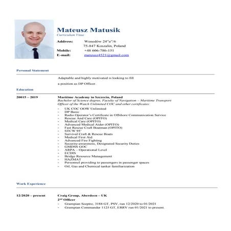 DPO CV | DOC
