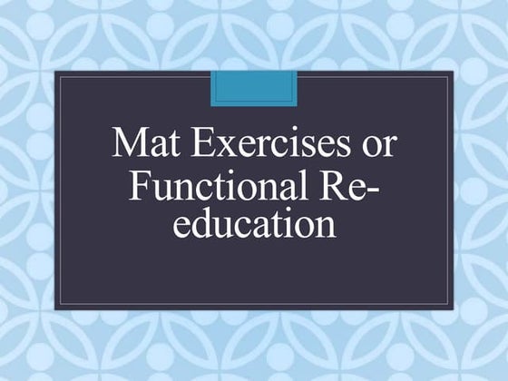 MAT ACTIVITIES | PPT