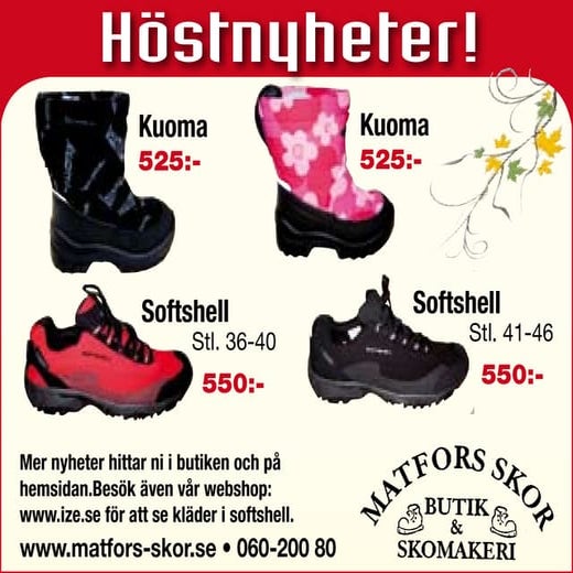 Matfors Skor, Augusti 2009 | PDF