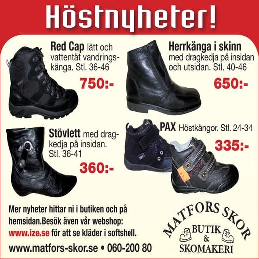 Matfors Skor, Augusti 2009 | PDF