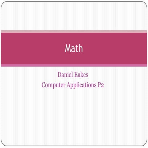 Math | PPTX
