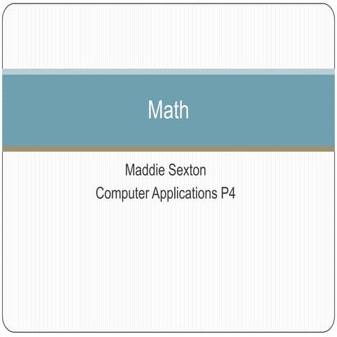 Math | PPT