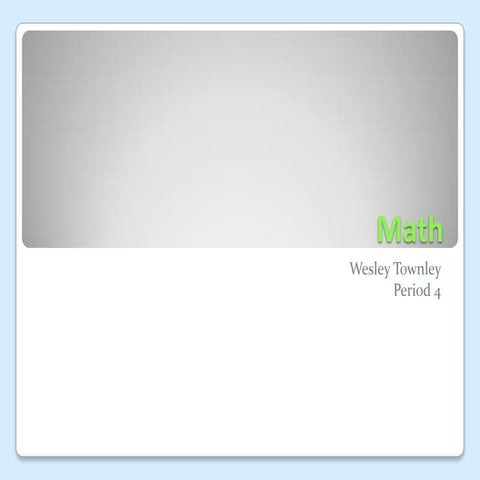 Math | PPT