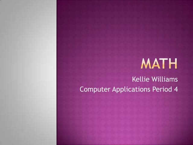 Math | Ppt