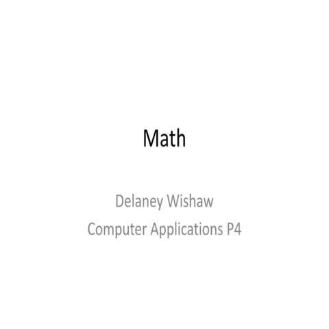 Math | PDF
