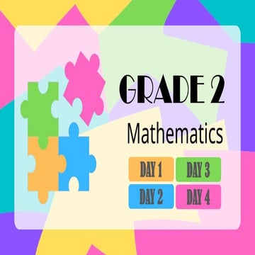 MATHEMATICS GRADE 2 DEVELOPING SKILLS ON MATH | PPT