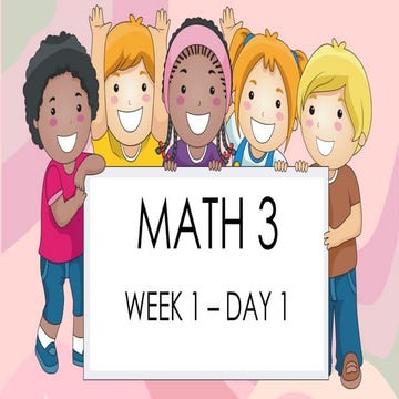 MATH 3 QUARTER one WEEK one Lecture Slides | PPTX
