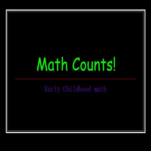 Math Counts! | PPT