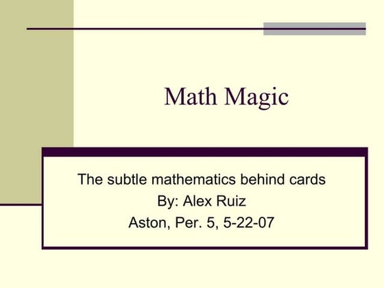 Math magic | PPTX
