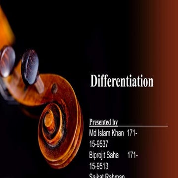 Differentiation | PPTX | Physics | Science