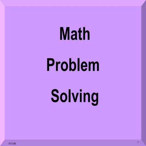 Math Problems Kyler Was A Caring Kid | PPT
