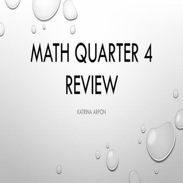Math-Quarter-4-Review.pptxjeduxueejufejekd | PPTX