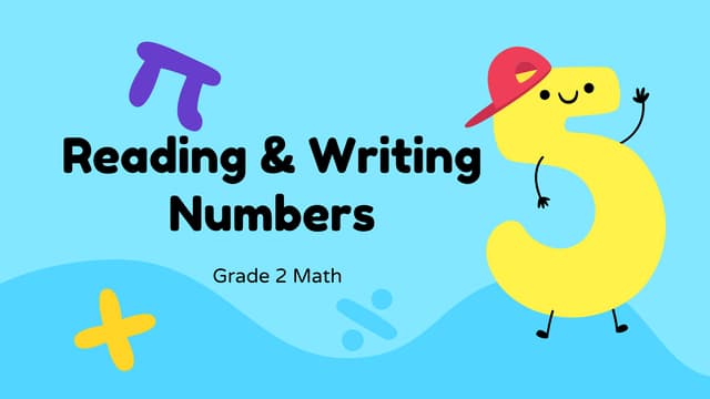 Numbers Up To 10000 - Chapter 1 - Math Grade 3 | PPTX
