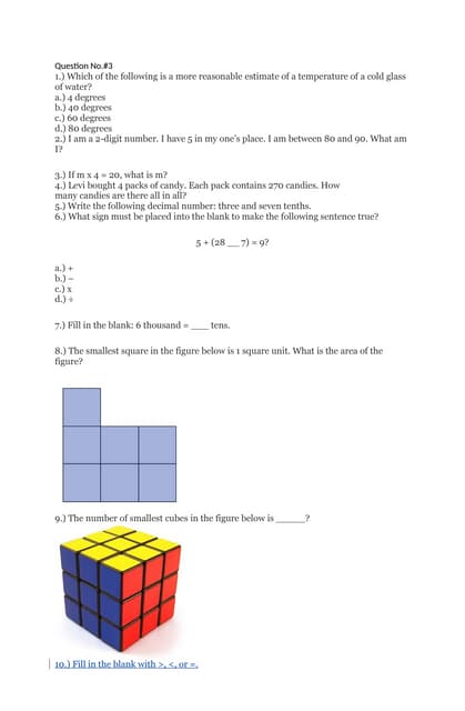 Grade 2 Math MTAP Reviewer | PDF