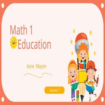 MATH 1 presentation for education porpuses | PPTX