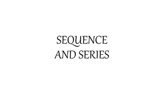13.sequences-and-series of pre calculuss | PPT
