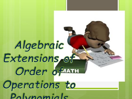 GRADE 7 Algebraic Expressions PowerPoint | PPT