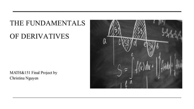 Lesson3.1 The Derivative And The Tangent Line | PPT