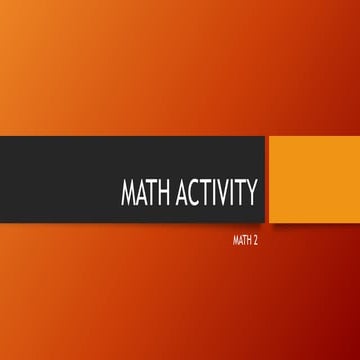 MATHEMATICS 2_ DIVISION_PROBLEM SOLVING PPT | PPT