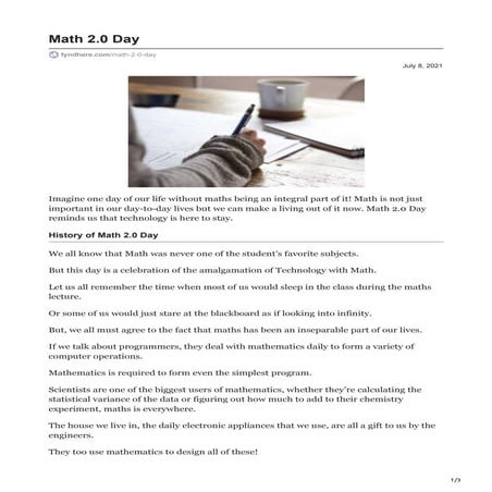 Math 20 day | PDF