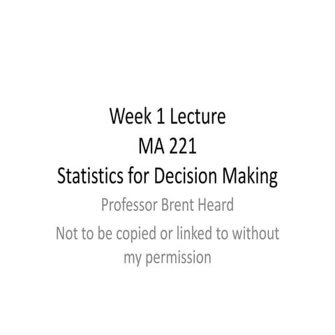 Math 221 week 1 lecture | PPTX