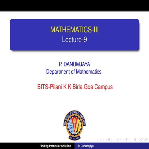 MATH3-Lect9.pdffsasasasasasasasasdcldldlc | PPT