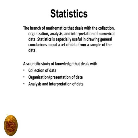 Introduction to Statistics | PDF