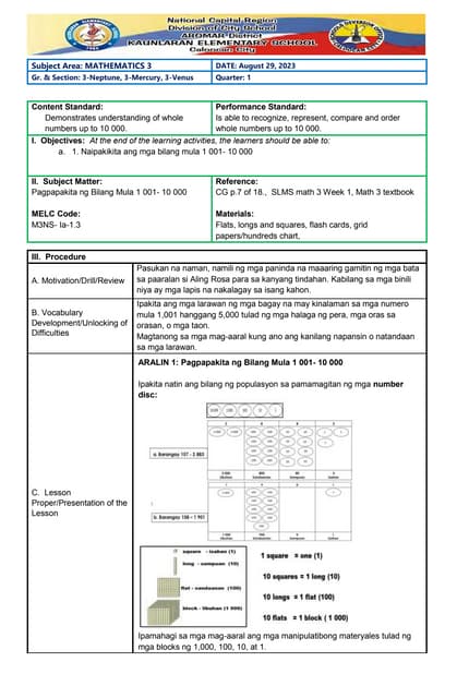 Cot dlp mathematics 3 by teacher gracia agpasa (1) | DOCX