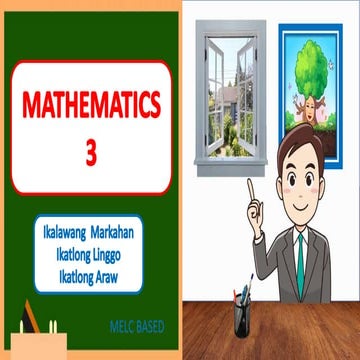 MATHEMATICS THREE QUARTER TWO WEEK 3 2024 | PPTX