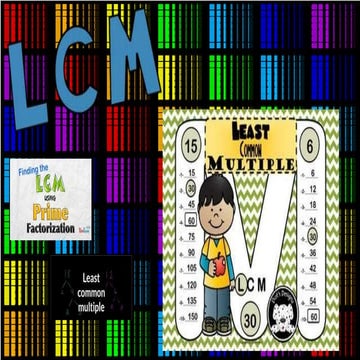 Least Common Multiple LCM (Math 4) | PPTX