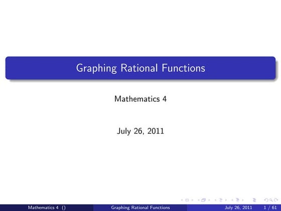 Rational functions | PPT | Physics | Science