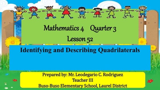Lesson plan (quadrilaterals) | DOCX