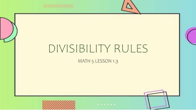 Grade 5 - Divisibility rule for 4, 8, 11 & 12.pptx