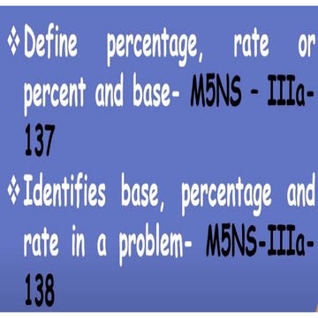 Mathematics 5 Q3 Week 2 L2-Finding Base Rate and Percentage.pptx
