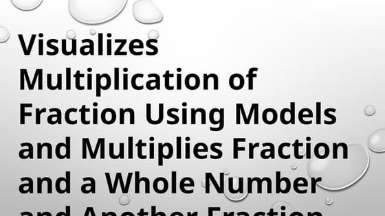Teaching fraction: Visual Model | PPTX