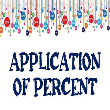 Math 6 - Application of Percent (Commission, Simple Interest, Percent ...