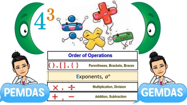 Math 6 - Order of Operations GEMDAS.pptx Math 6 - Order of Operations GEMDAS.pptx