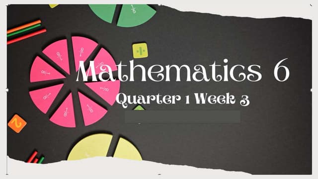 Teaching fraction: Visual Model | PPTX