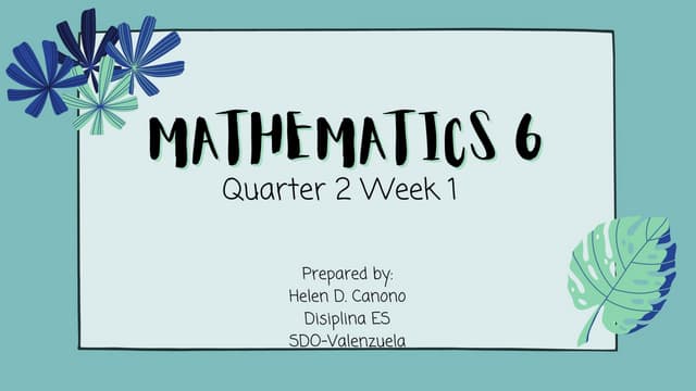Math q2 w8 lesson 50 expresses ratio using the colon or fraction (1 ...