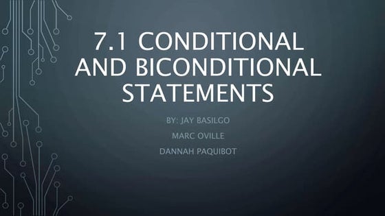 Conditional Statements If Then Statements Ppt 9482