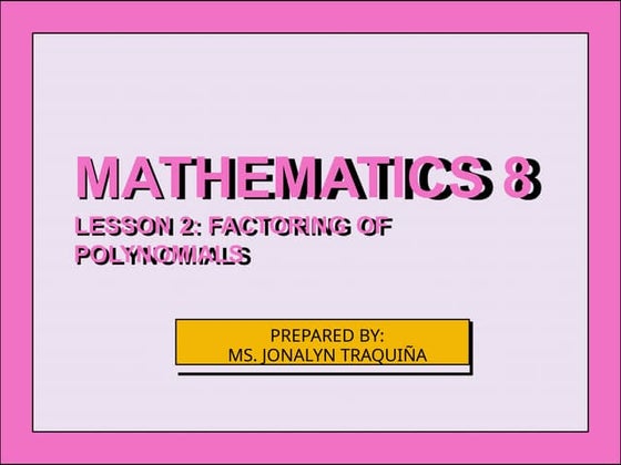 Factoring Sum and Difference of Two Cubes | PDF