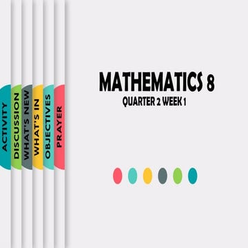 Mathematics 8 Second Quarter First Module Pptx