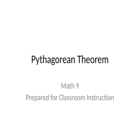Introduction to Pythagorean Theorem.pptx