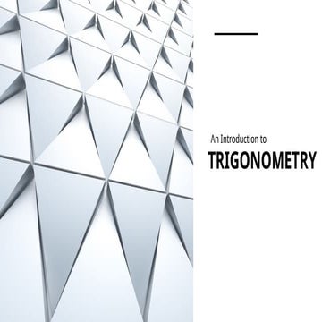 Trigonometry slide presentation | PPTX
