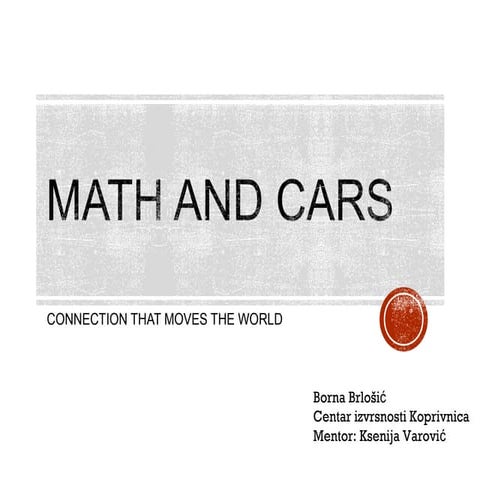 Math and cars 2.0 | PPS