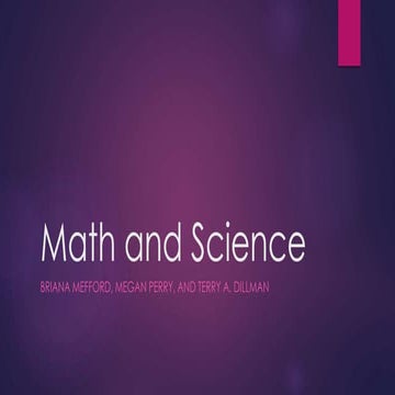 Math and science group presentation | PPTX